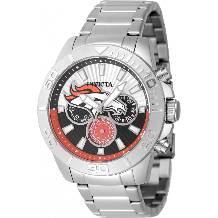 Invicta Nfl Denver Broncos Chronograph GMT Quartz Men's Watch 47948 ...