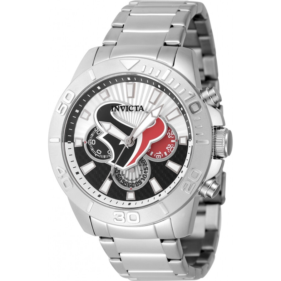 Invicta Nfl Houston Texans Chronograph GMT Quartz Men's Watch 47956 ...