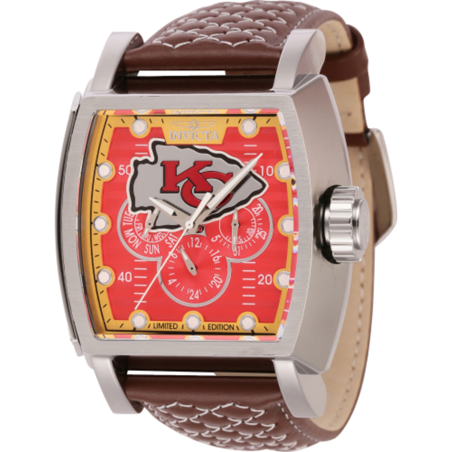 Invicta NFL Kansas City Chiefs GMT Quartz Men's Watch 45089 ...