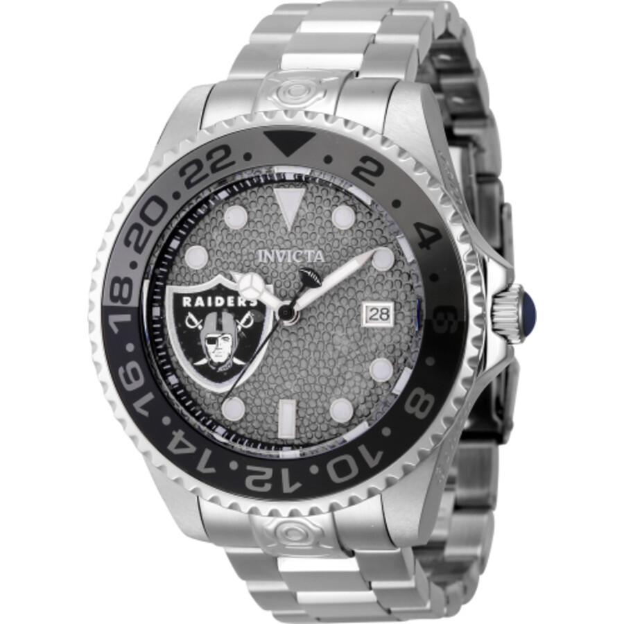 Invicta NFL Las Vegas Raiders Automatic Date Grey Dial Men's Watch ...