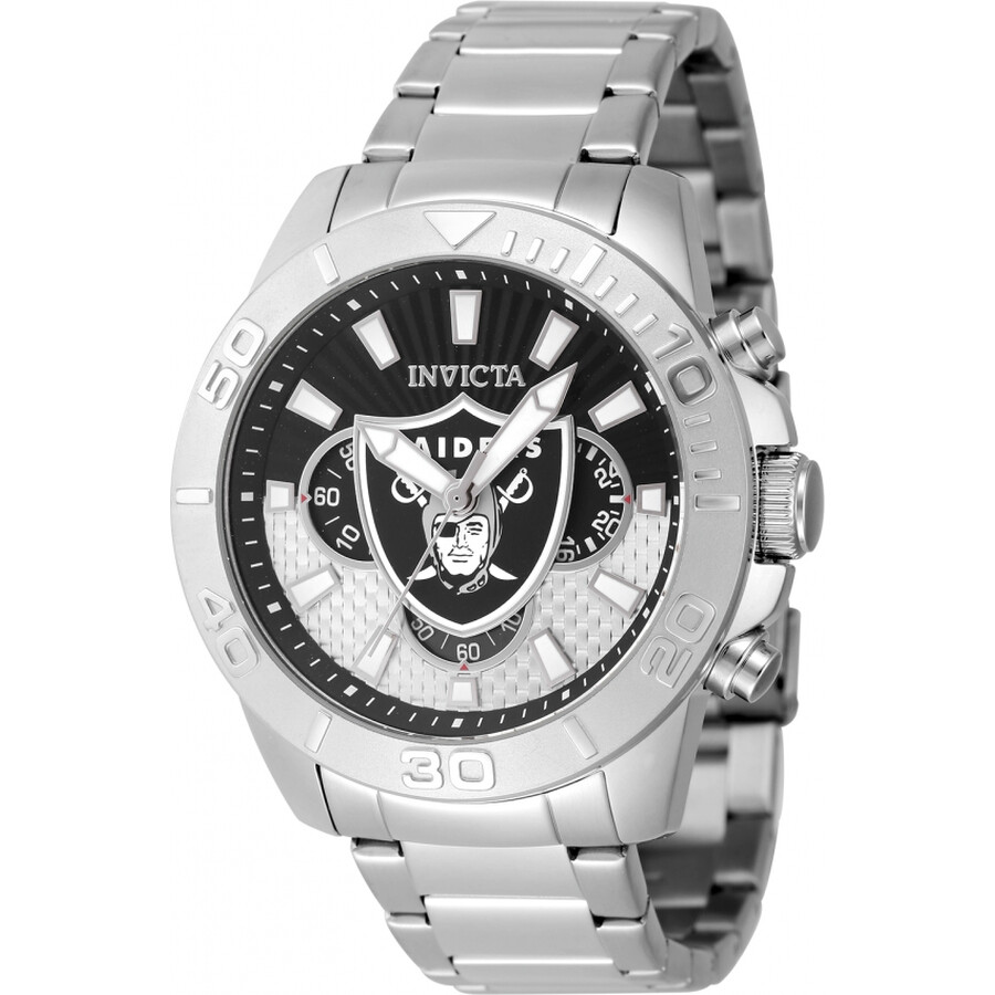 Invicta Nfl Las Vegas Raiders Chronograph GMT Quartz Men's Watch 47934 ...