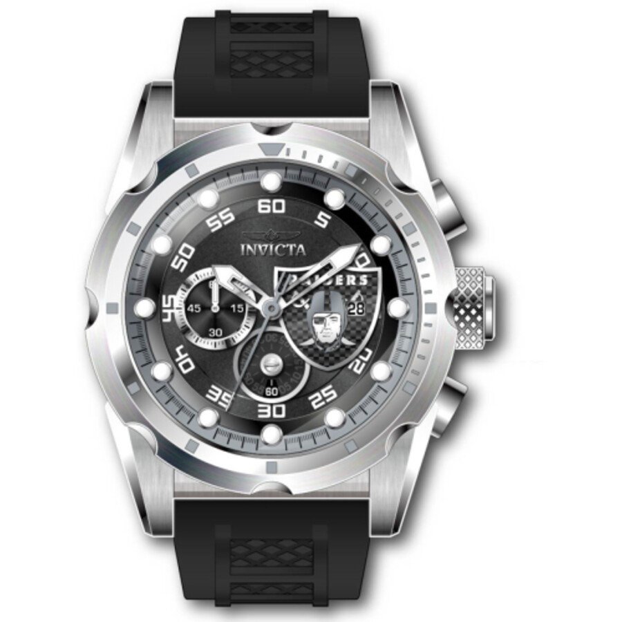 Invicta NFL Las Vegas Raiders Chronograph Quartz Men's Watch 45517 ...