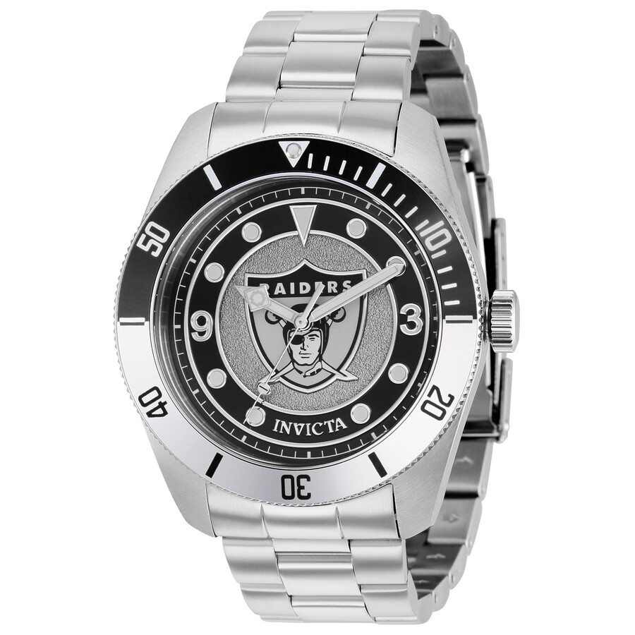 Invicta NFL Las Vegas Raiders Quartz Silver Dial Men's Watch 37235 ...
