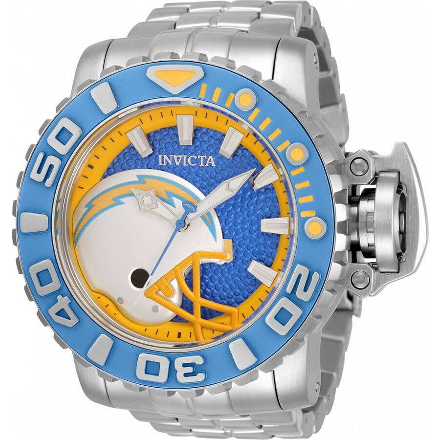 Invicta NFL Los Angeles Chargers Automatic Blue Dial Men's Watch 33016 ...