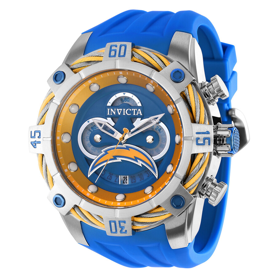 Invicta NFL Los Angeles Chargers Blue Dial Men's Watch 35839 ...