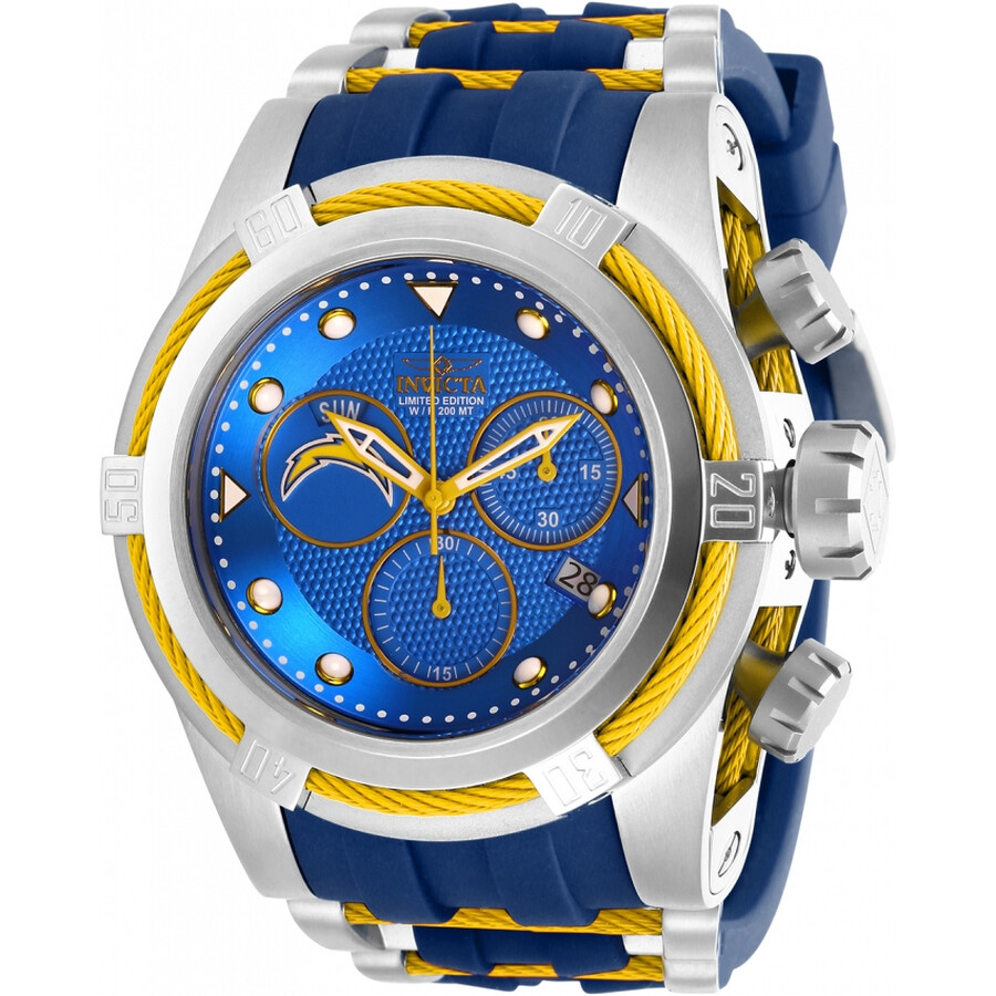 Invicta NFL Los Angeles Chargers Chronograph Quartz Blue Dial Men's ...