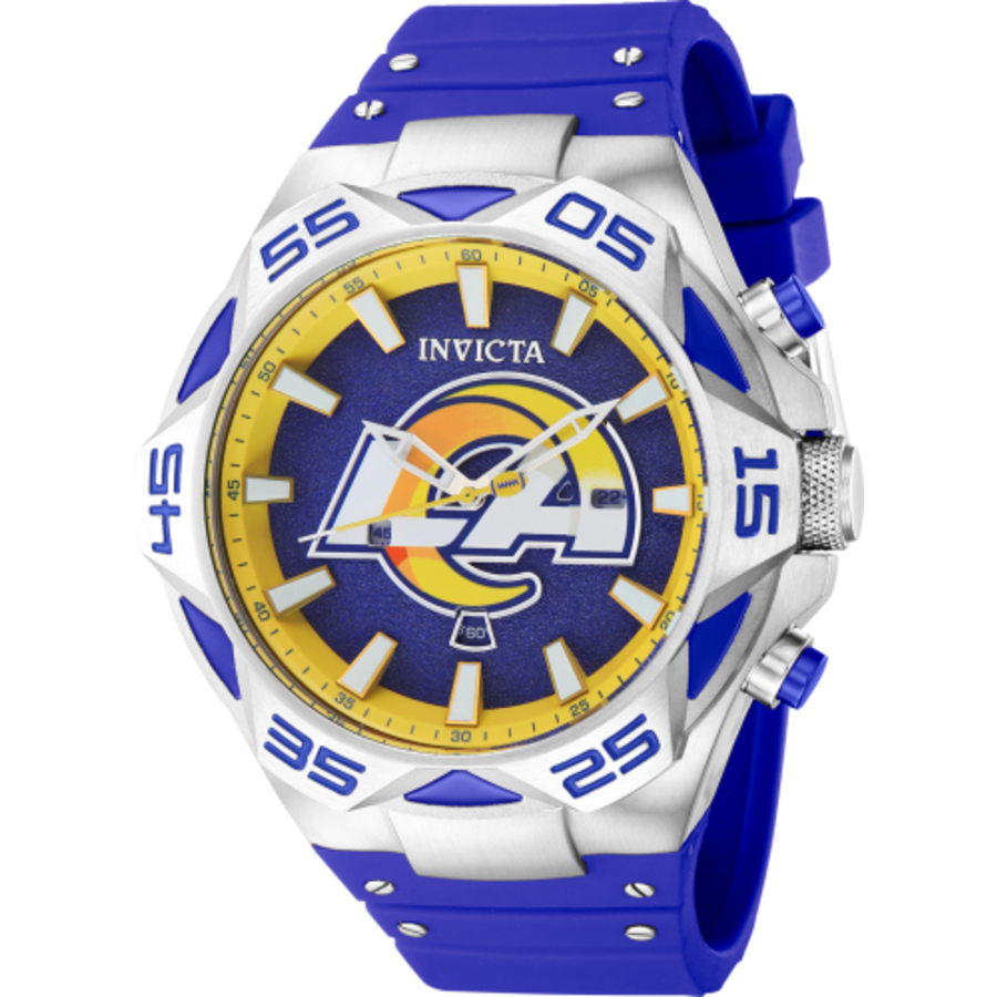 Invicta NFL Los Angeles Rams Chronograph GMT Quartz Men's Watch 41774 ...