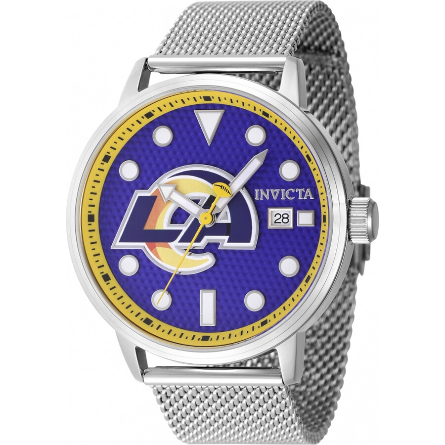Invicta Nfl Los Angeles Rams Quartz Blue Dial Men's Watch 47986 ...
