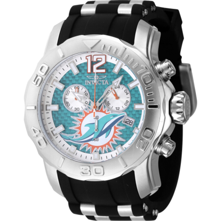 Invicta NFL Miami Dolphins Chronograph GMT Quartz Men's Watch 48004 ...