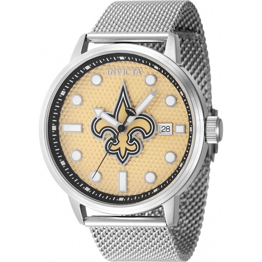 Invicta Nfl New Orleans Saints Quartz Men's Watch 47981 886678639229 ...