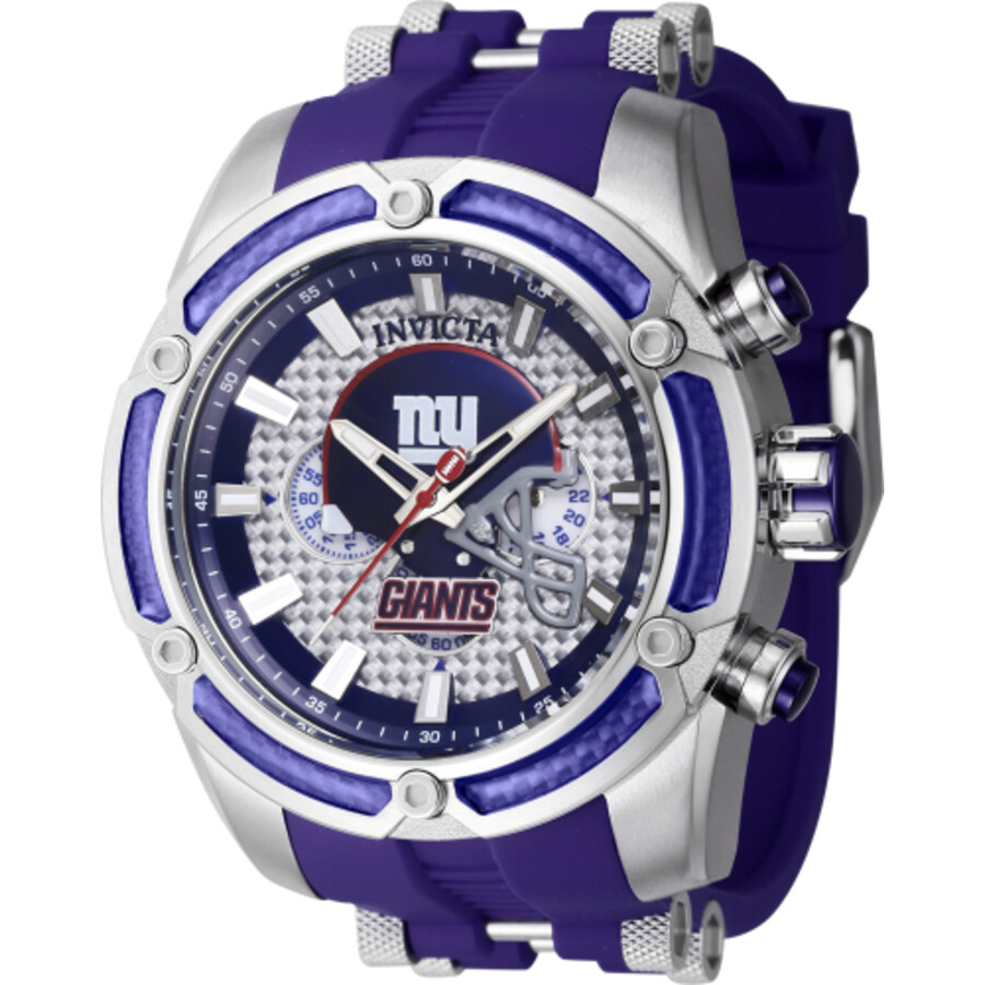 Invicta NFL New York Giants Chronograph Quartz Purple Dial Men's Watch ...