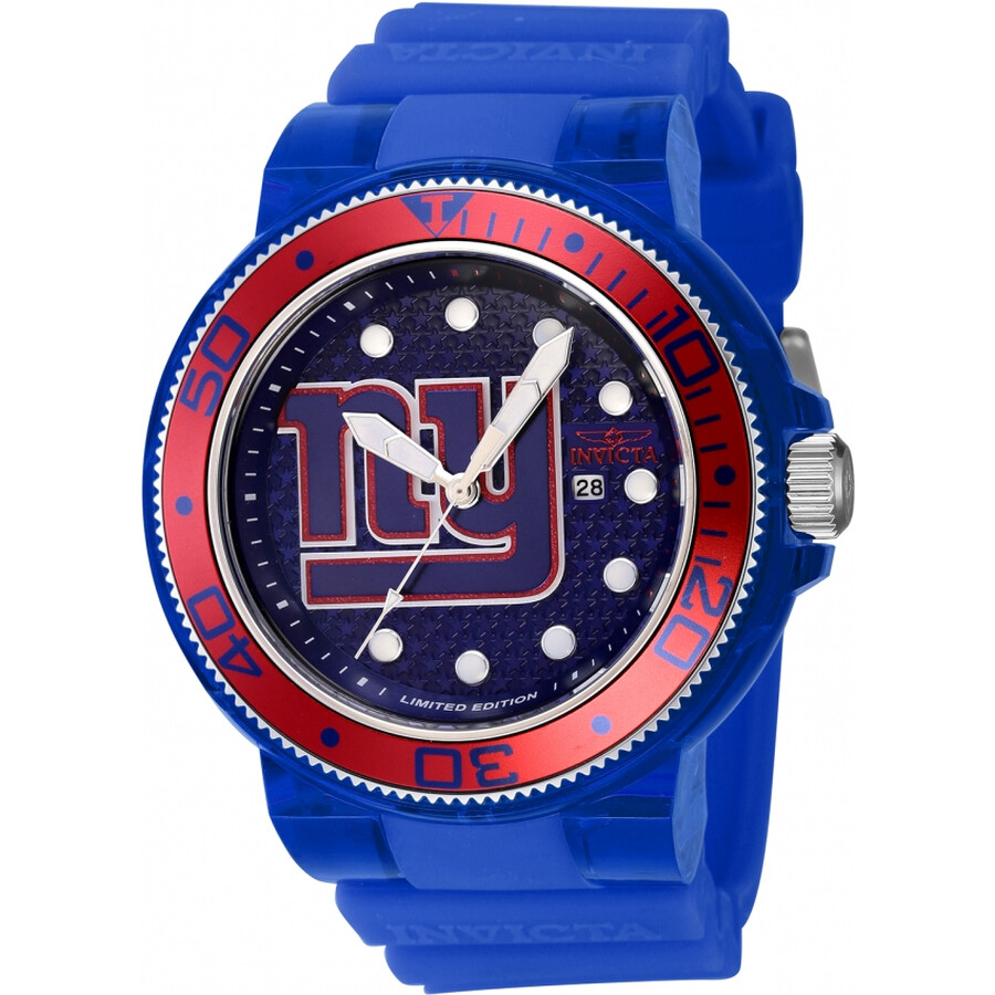 Invicta NFL New York Giants Quartz Blue Dial Men's Watch 41451 ...