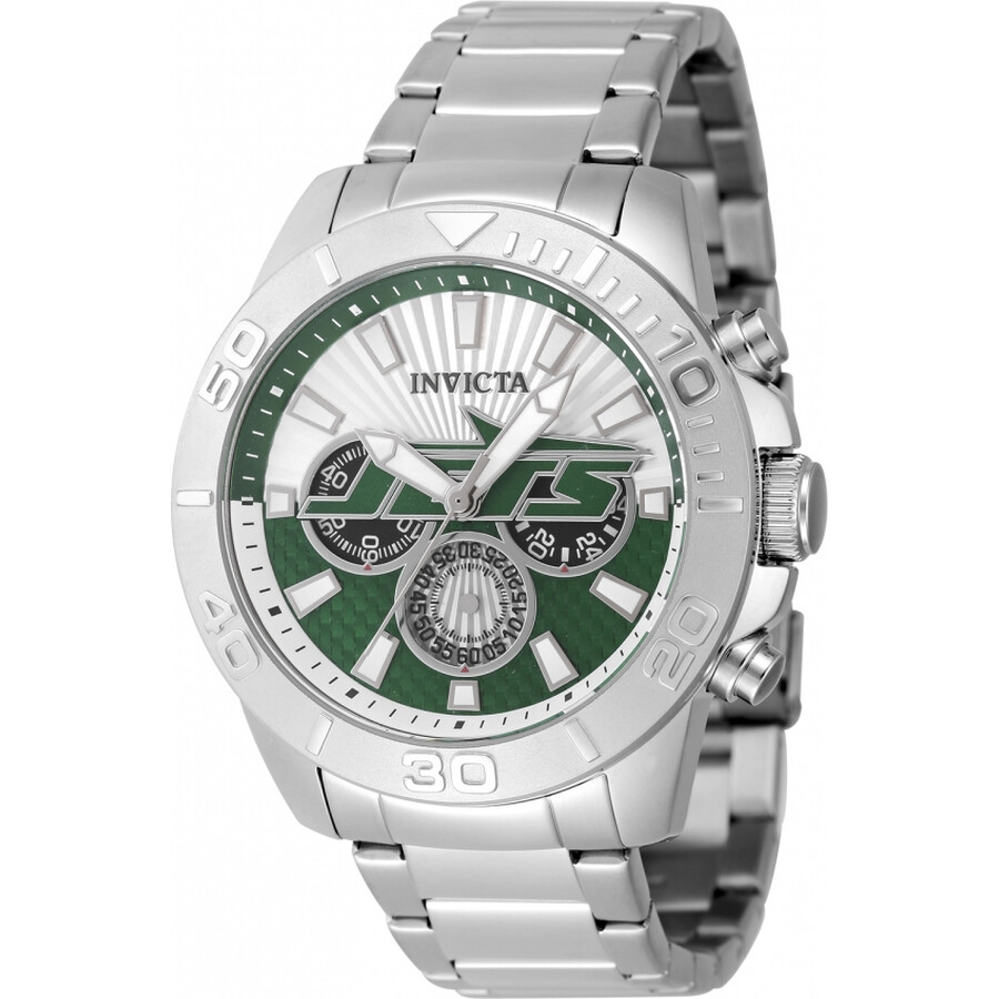 Invicta Nfl New York Jets Chronograph GMT Quartz Men's Watch 47944 ...