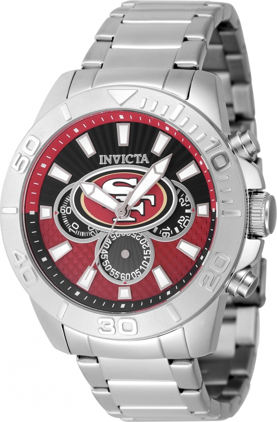 Invicta Nfl San Francisco 49ers Chronograph GMT Quartz Men's Watch ...