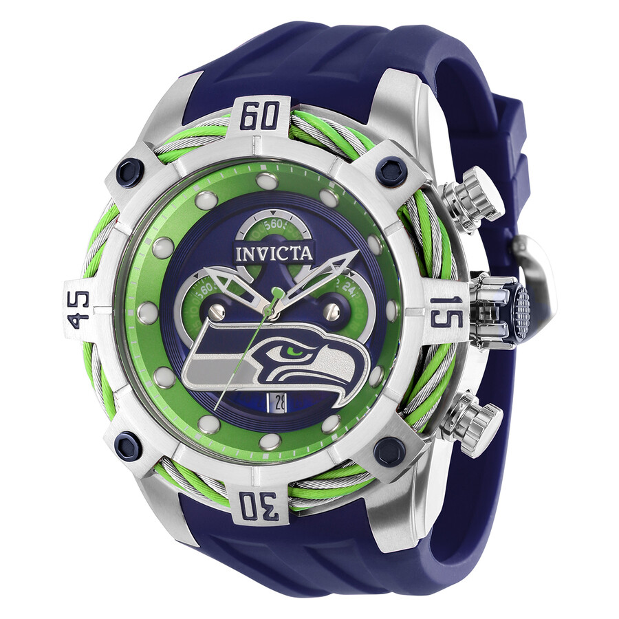 Invicta NFL Seattle Seahawks Chronograph Quartz Men's Watch 35864 ...