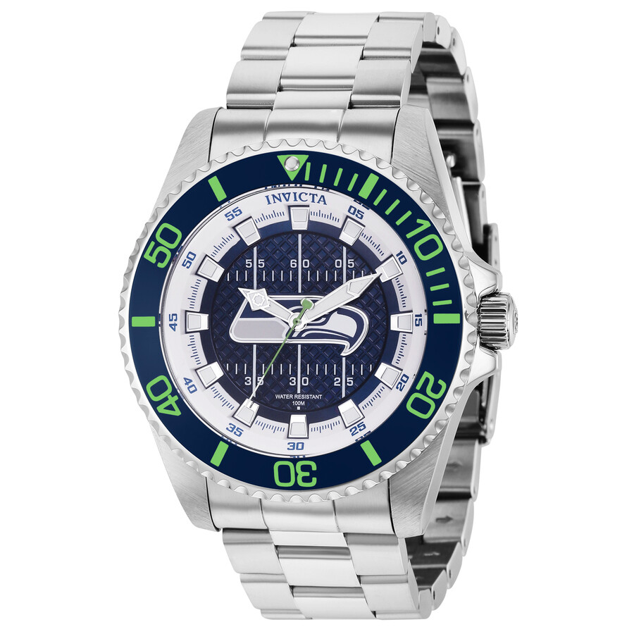 Invicta NFL Seattle Seahawks Quartz Blue Dial Men's Watch 36927 ...