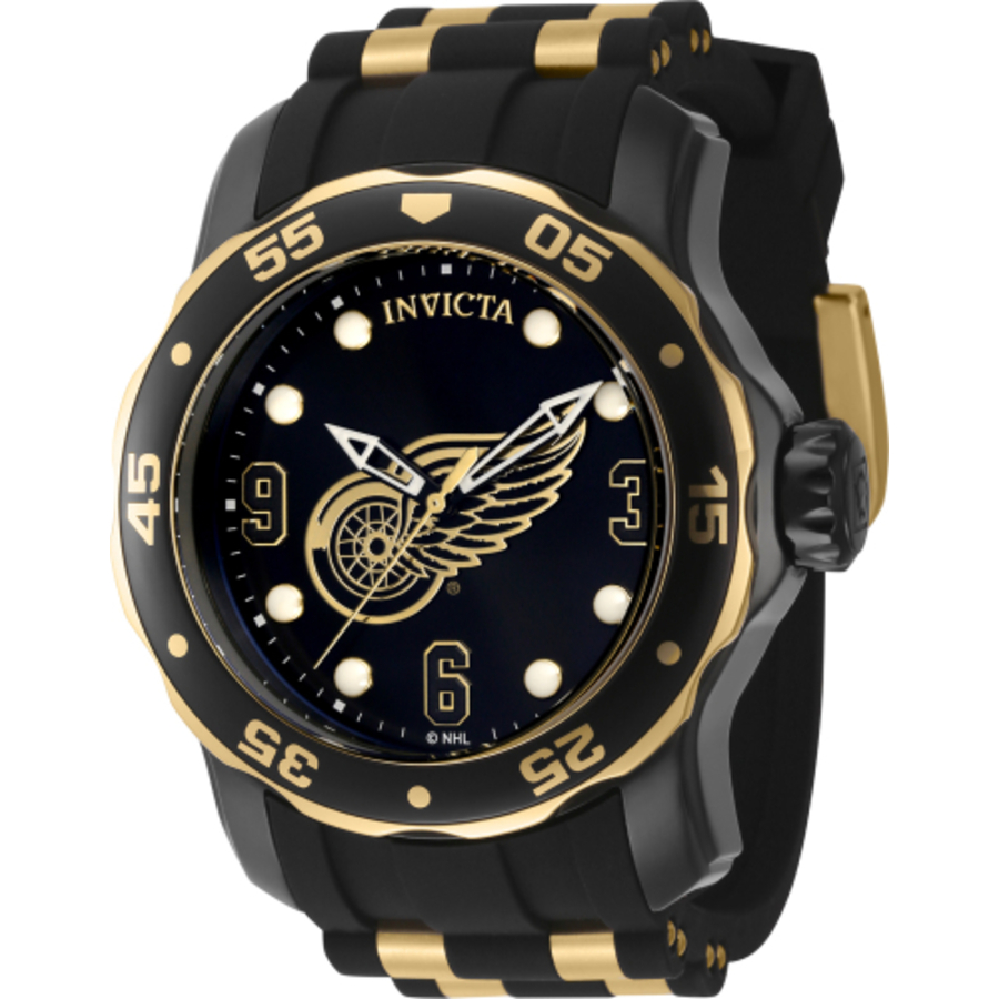 Invicta NHL Detroit Red Wings Quartz Black Dial Men's Watch 42314 ...