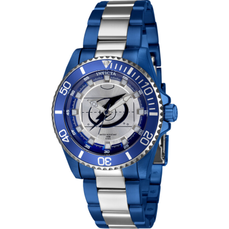 Invicta NHL Tampa Bay Lightning Quartz Silver Dial Ladies Watch 42223 ...
