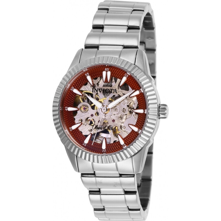 Invicta Objet D Art Automatic Red Skeleton Dial Ladies Watch 26361 ...