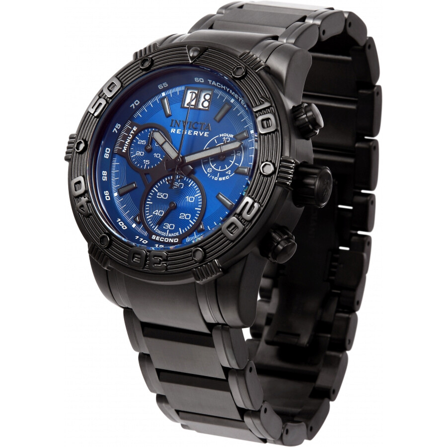 Invicta Ocean Reef Black Steel Chrono Quartz Men's Watch 10594 - Ocean ...