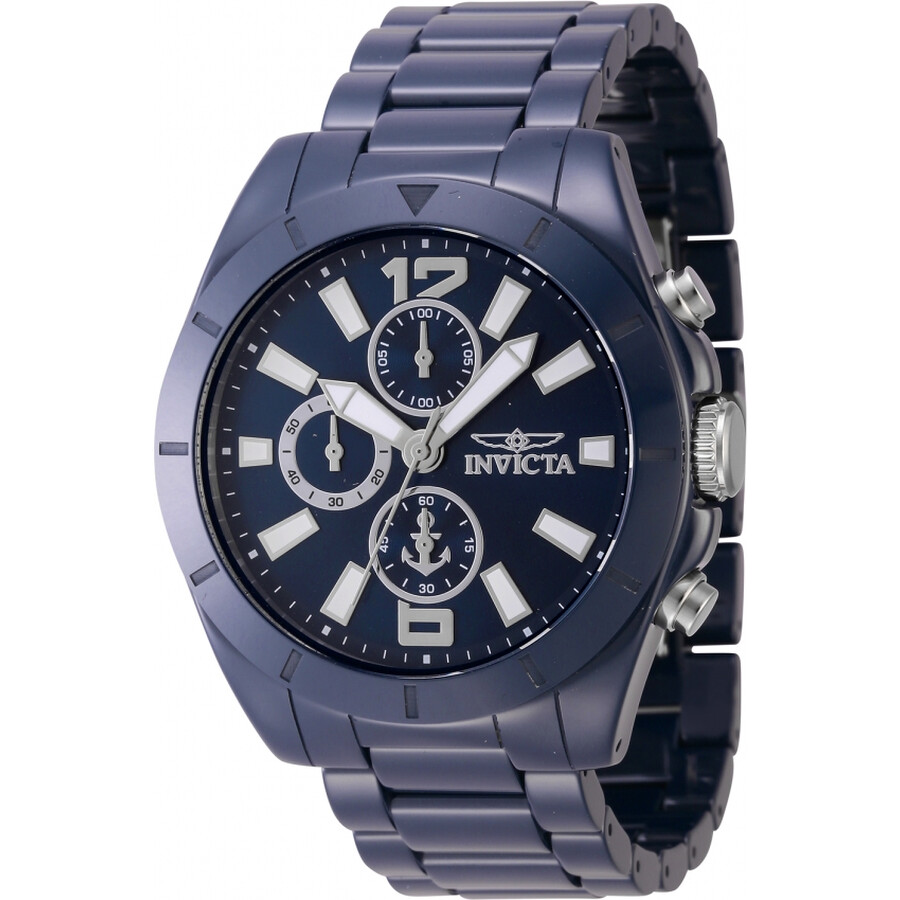 Invicta Ocean Voyage Chronograph Quartz Blue Dial Men's Watch 46297 ...