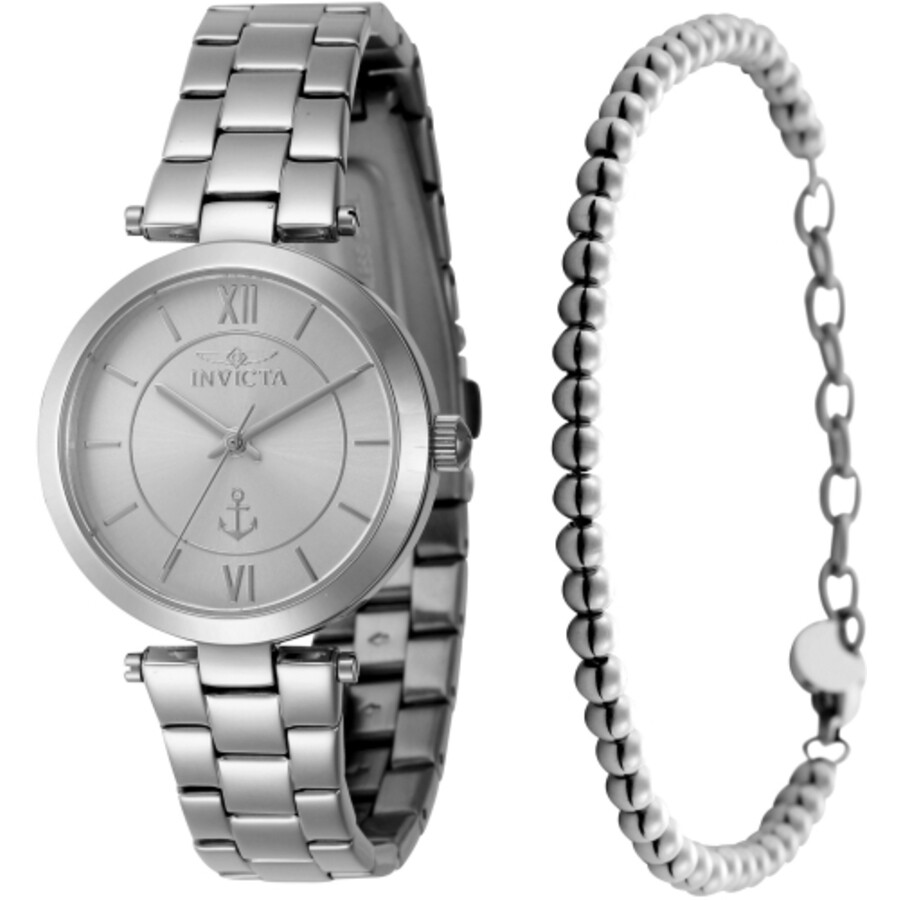 Invicta Ocean Voyage Quartz Silver Dial Ladies Watch 47261 886678626618 ...