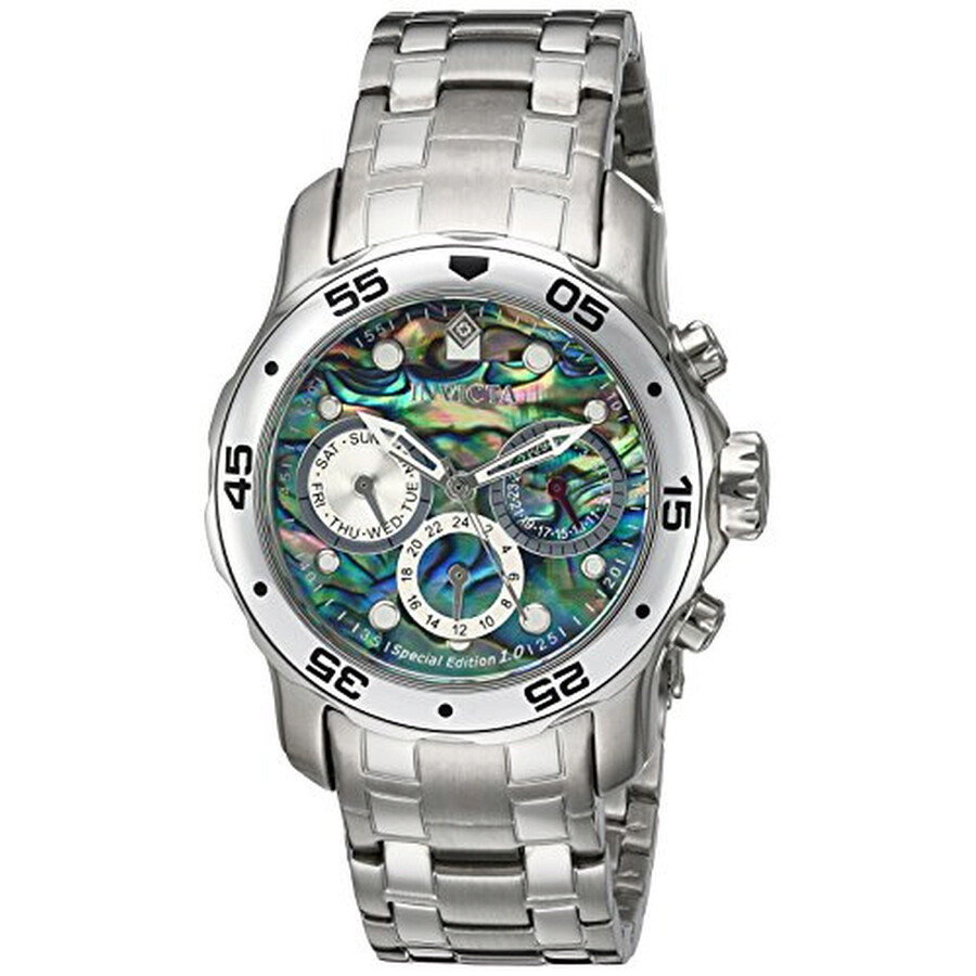 Invicta Pro Diver Abalone Green Dial Ladies Watch 23163 886678282678 ...