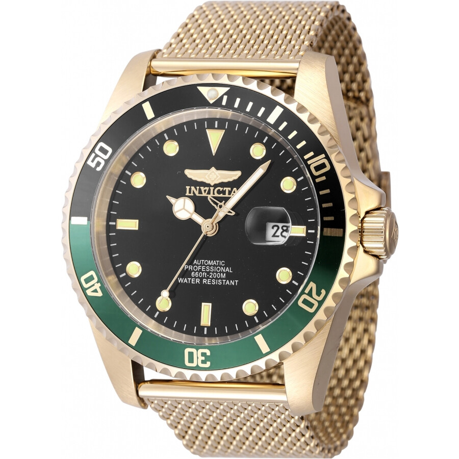Invicta Pro Diver Automatic Black Dial Sprite Bezel Men's Watch 47967 ...