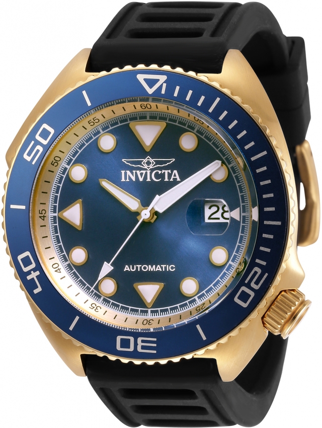 Invicta Pro Diver Automatic Blue Dial Black Silicone Men's Watch 30426 ...