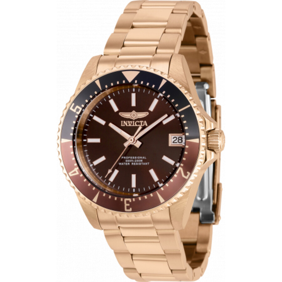 Invicta Pro Diver Automatic Brown Dial Root Beer Bezel Ladies Watch ...