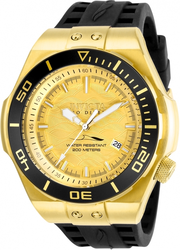 Invicta Pro Diver Automatic Gold Dial Men's Watch 25775 886678350353 ...