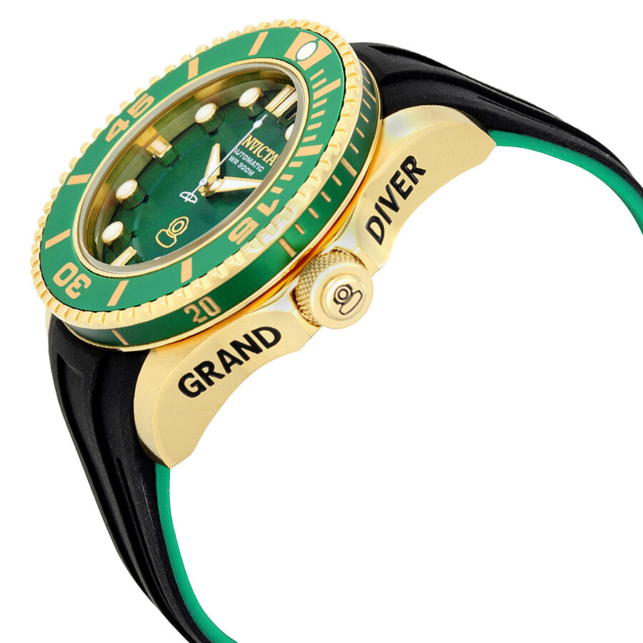 Invicta Pro Diver Automatic Green Dial Black and Dark Green ...