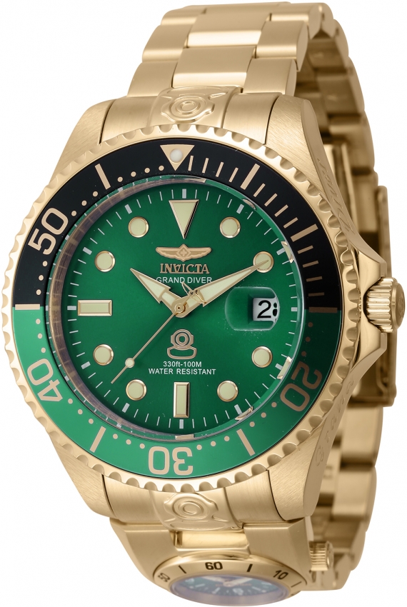 Invicta Pro Diver Automatic Green Dial Sprite Bezel Men's Watch 45818 ...