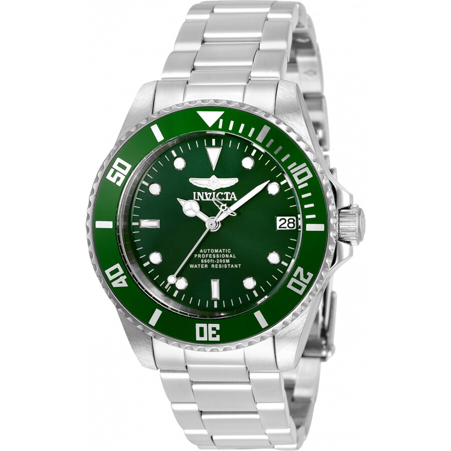 Invicta Pro Diver Automatic Green Dial Unisex Watch 35707 886678437122 ...