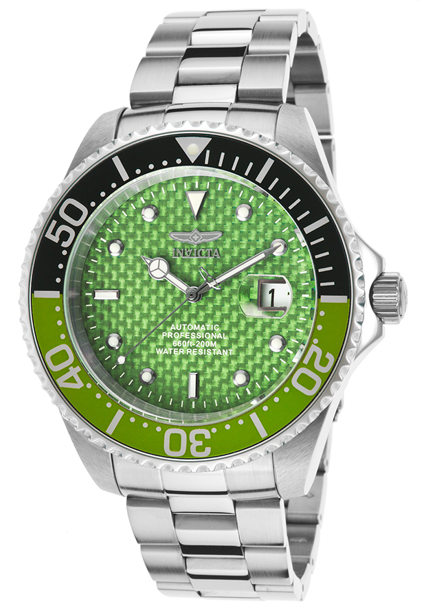 Invicta Pro Diver Automatic Lime Green Dial Sprite Bezel Men's Watch ...