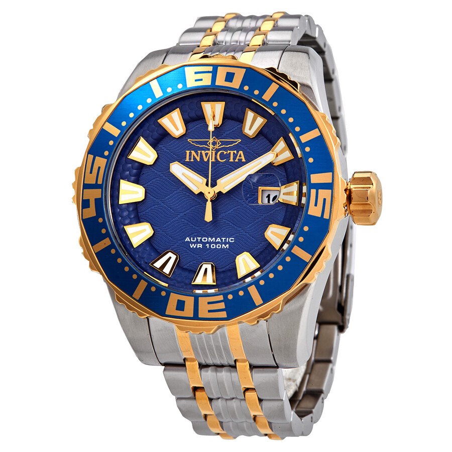 Invicta Pro Diver Automatic Metallic Blue Dial Men's Watch 30293 ...