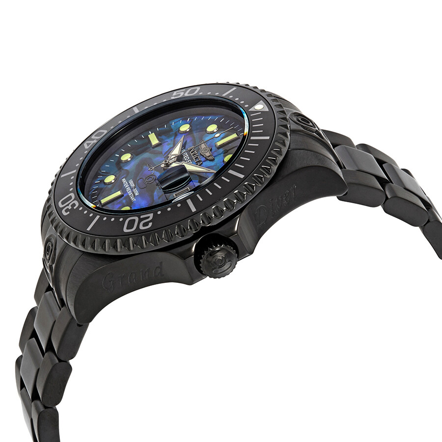 Invicta Pro Diver Automatic Navy Blue Abalone Dial Men's Watch 25452 ...
