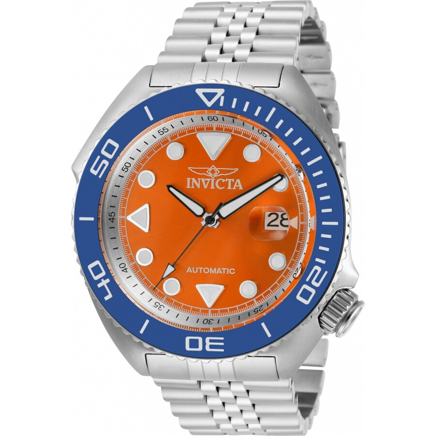 Invicta Pro Diver Automatic Orange Dial Men's Watch 30413 886678361021 ...
