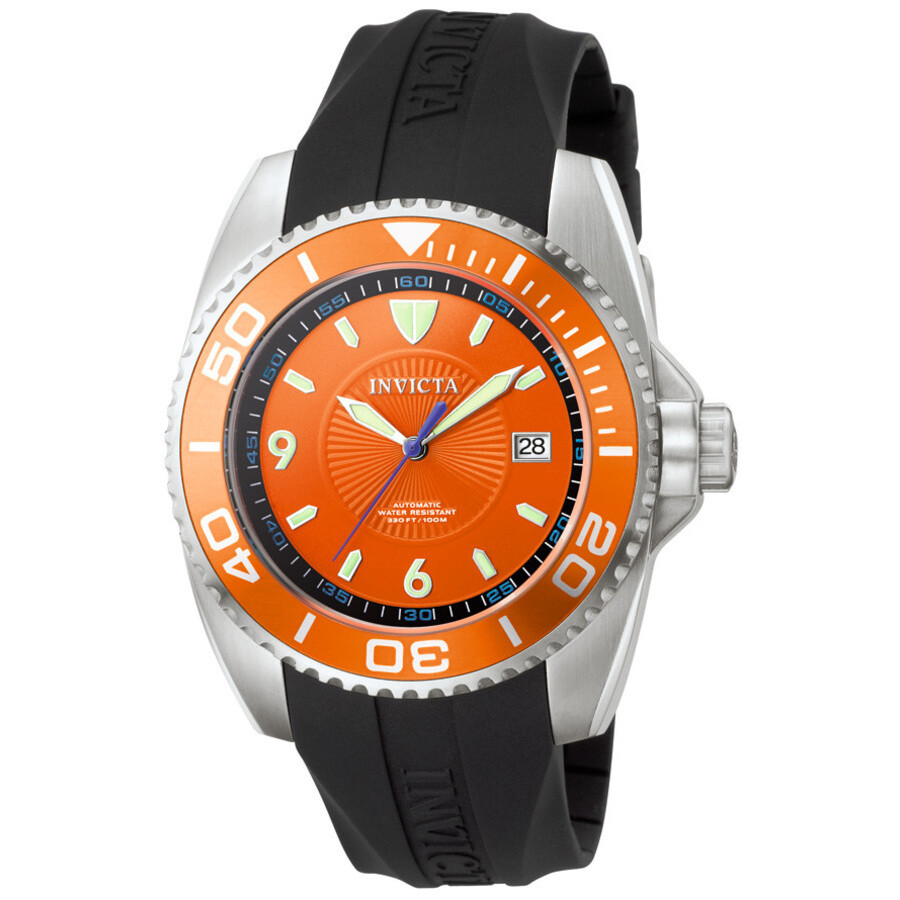 Invicta Pro Diver Automatic Orange Dial Men's Watch 6059 843836060592 ...