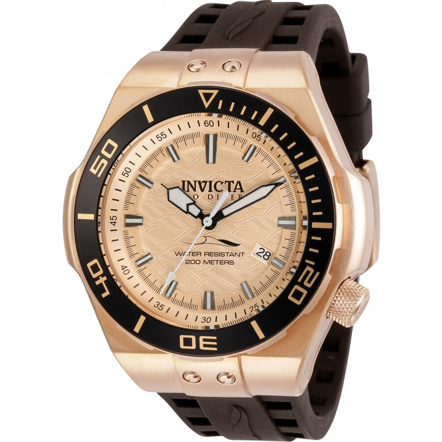 Invicta Pro Diver Automatic Rose Gold Dial Men's Watch 29497 ...