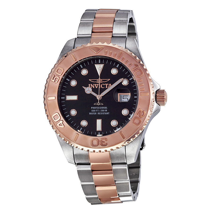 Invicta Pro Diver Balck Dial Two-tone Men's Watch 15188 886678185085 ...