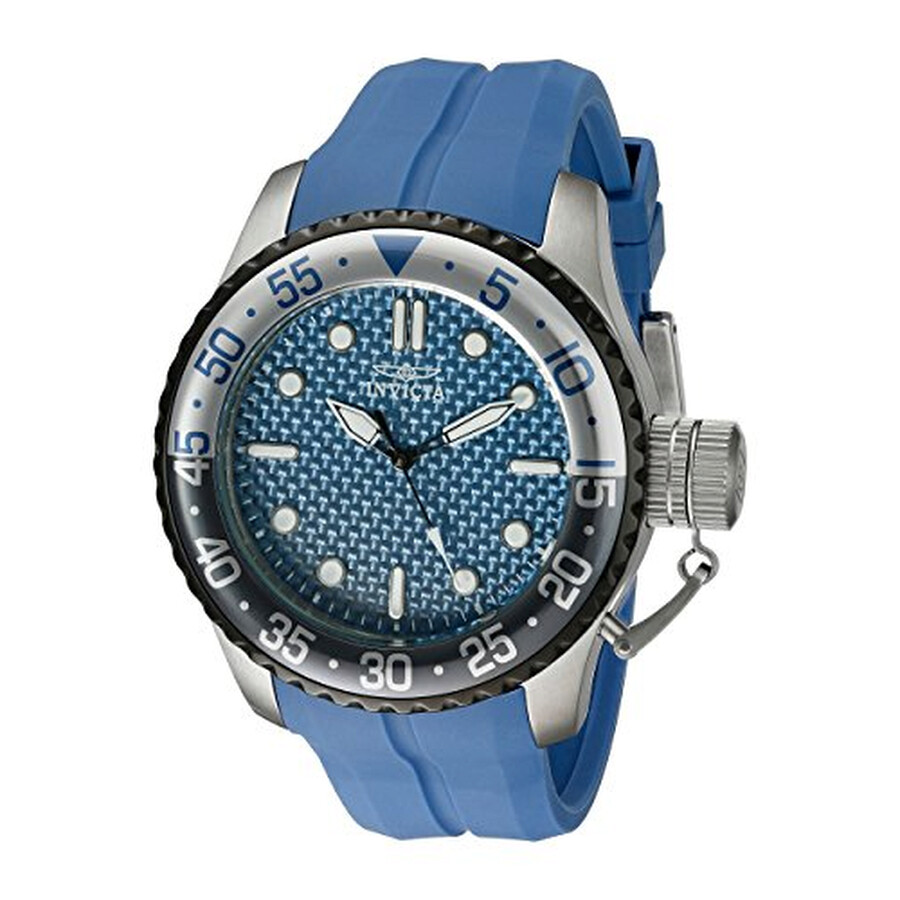 Invicta Pro Diver Blue Dial Light Blue Silicone Men's Watch 17795 - Pro ...