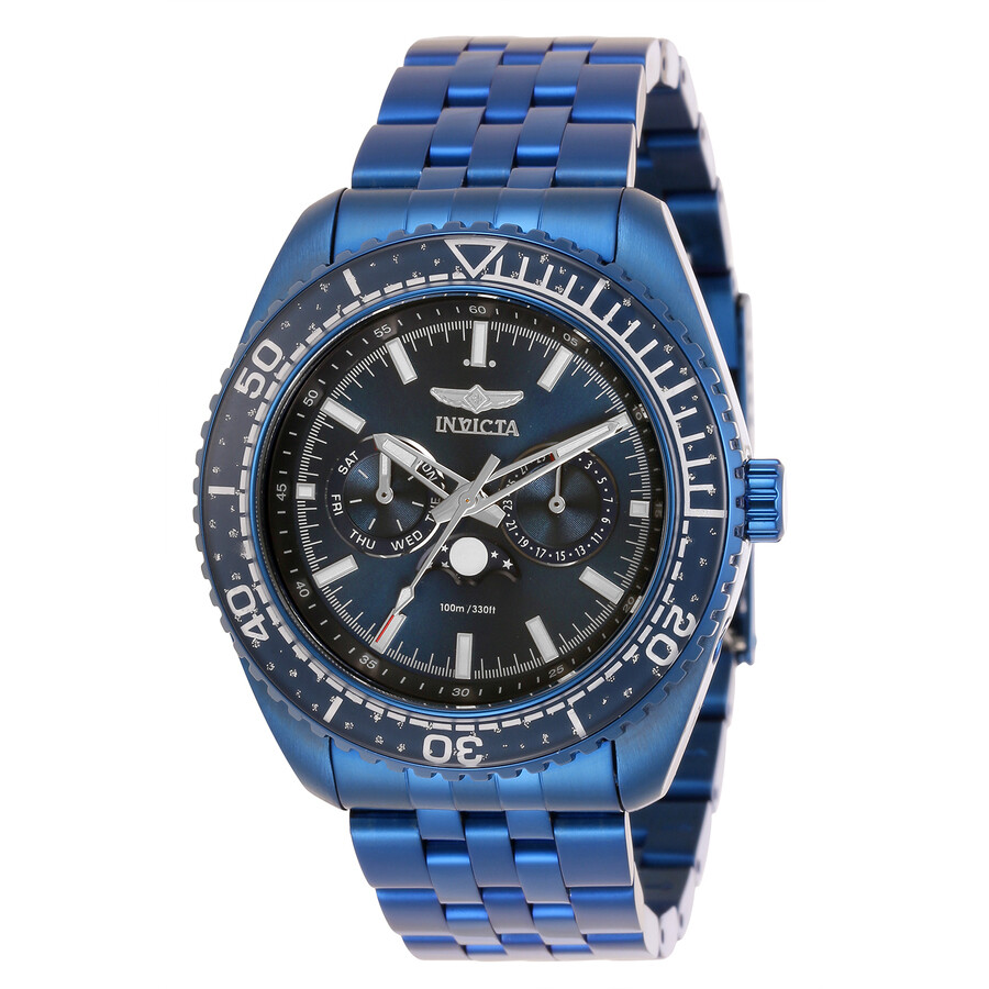 Invicta Pro Diver Quartz Blue Dial Men's Watch 33565 886678398447 - Pro ...