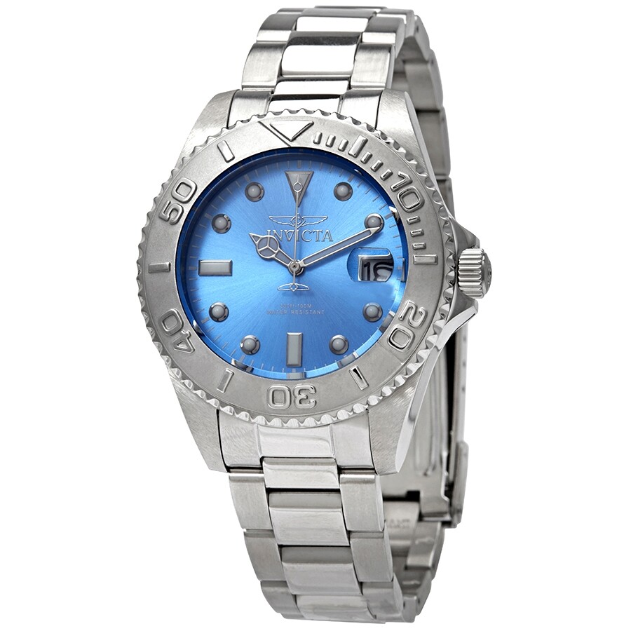 Invicta Pro Diver Blue Dial Stainless Steel Ladies Watch 24629 ...