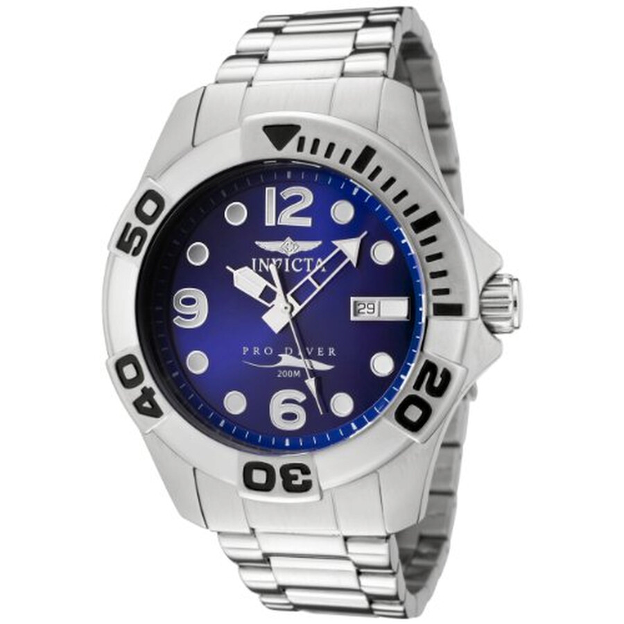 Invicta Pro Diver Blue Dial Stainless Steel Men's Watch 0443 ...