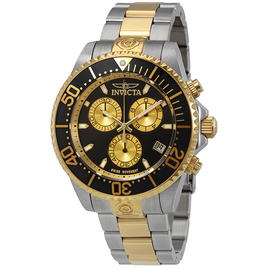 Invicta Pro Diver Chronograph Black Dial Men's Watch 26850 886678322923 ...