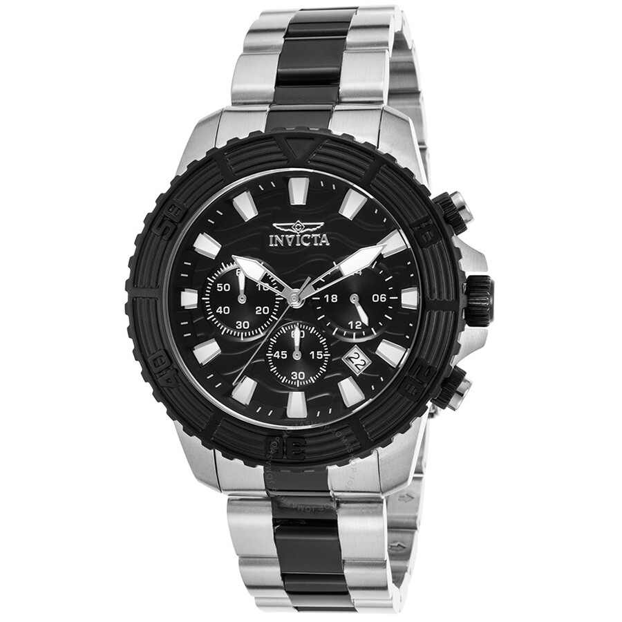 Invicta Pro Diver Chronograph Black Dial Men's Watch 24004 886678291731 ...