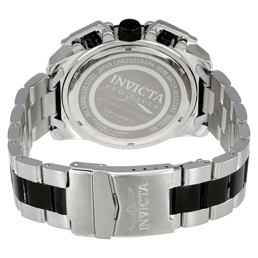 Invicta Pro Diver Chronograph Black Dial Two-tone Men's Watch 23408 ...