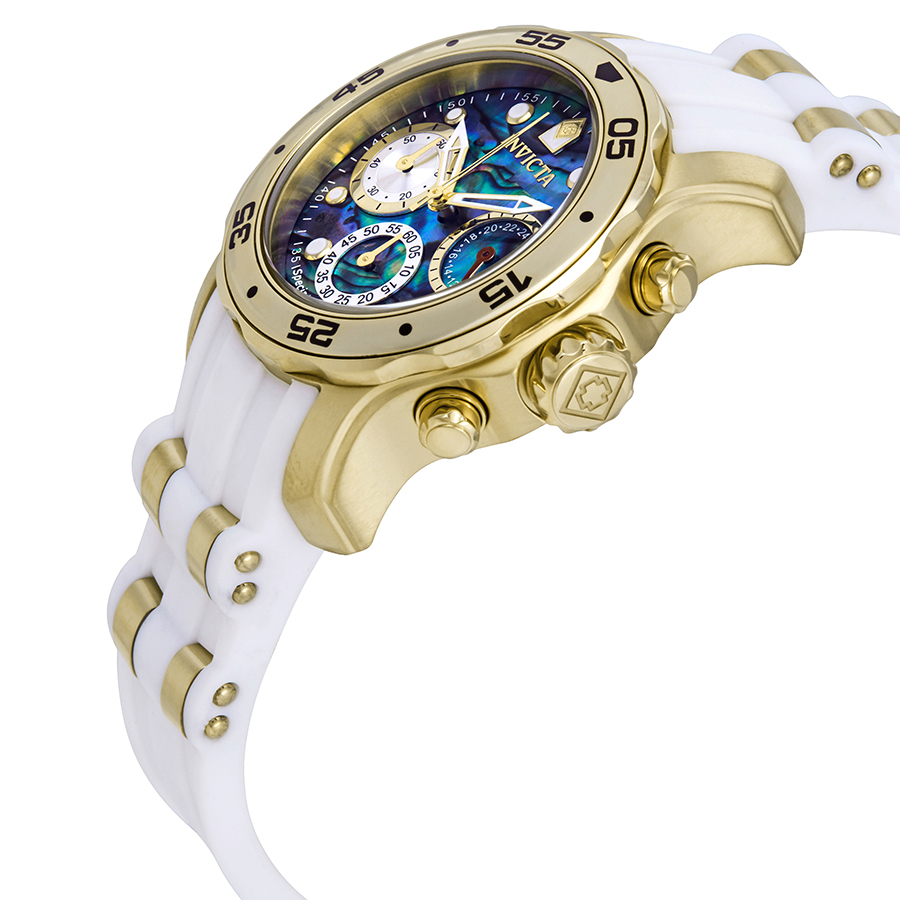 Invicta Pro Diver Chronograph Blue Abalone Dial Men's Watch 24831 - Pro ...