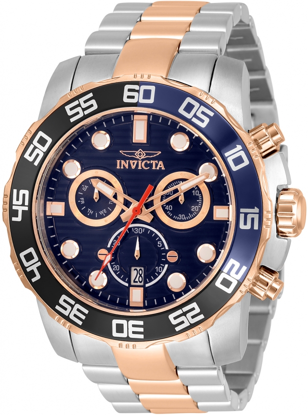 Invicta Pro Diver Chronograph Blue Dial Batman Bezel Men's Watch 33301 ...
